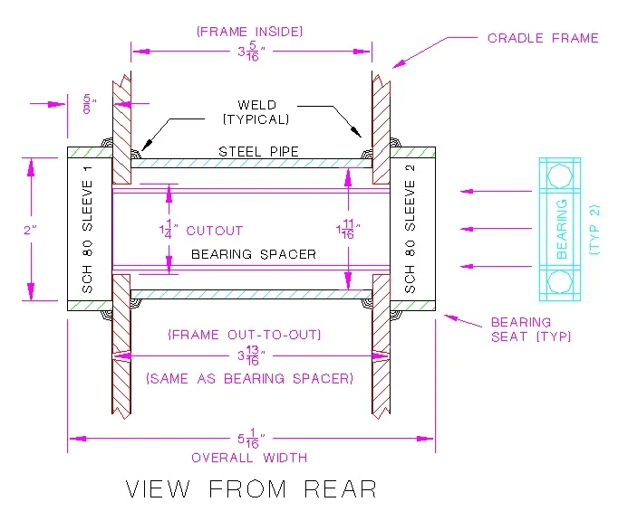 Thickness of gearbox cradle plates. | Access Norton