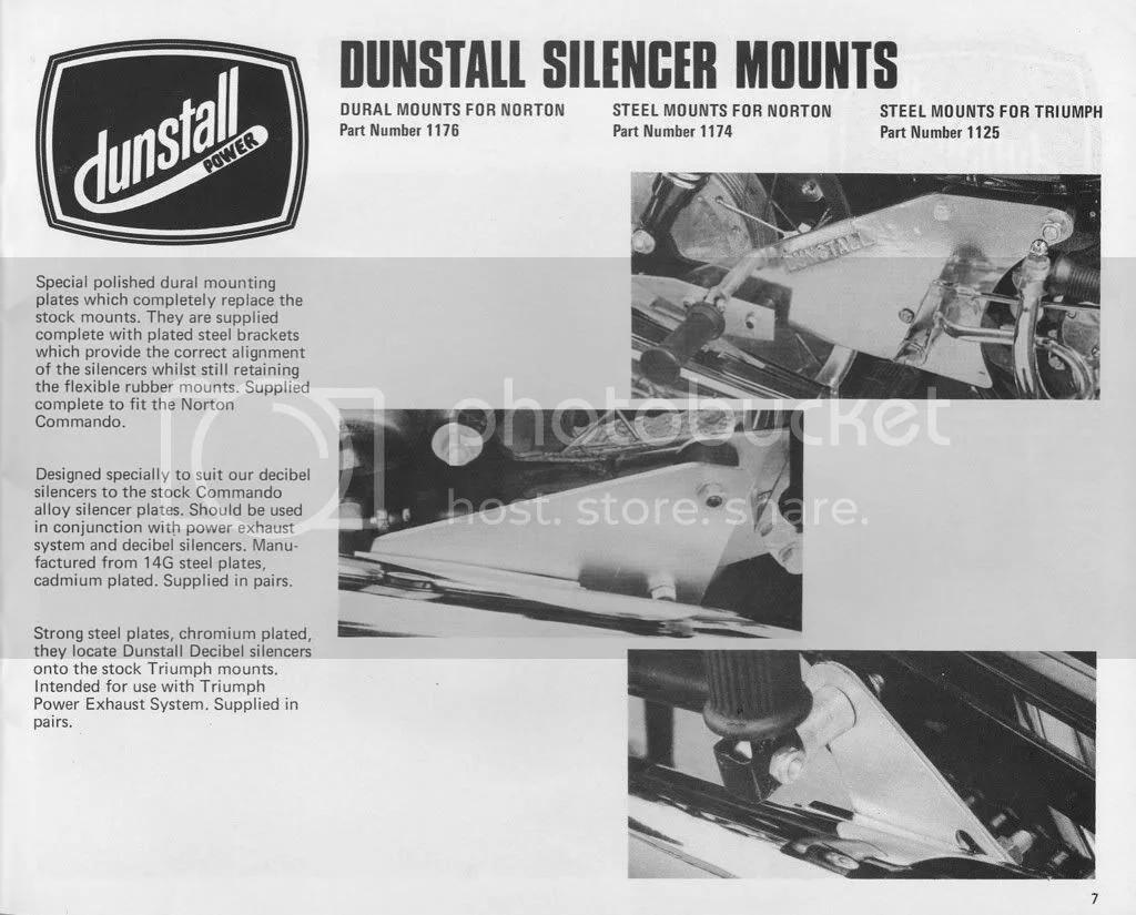 Dunstall rear sets | Access Norton