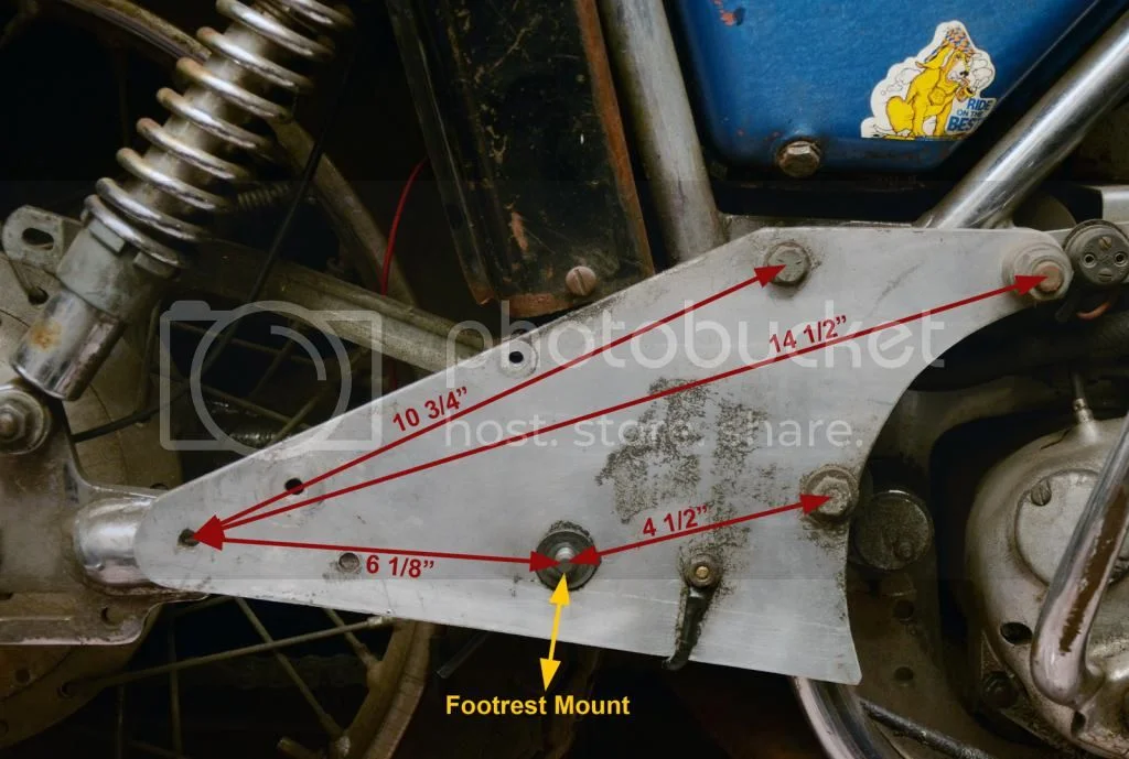Dunstall exhaust/rearset mounts | Access Norton