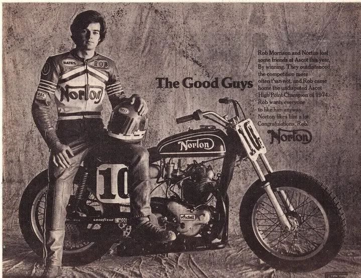 Ron Wood Norton Flat Track tuneing . | Access Norton
