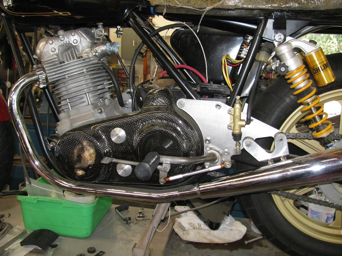 Fitting a rear disc brake on a drum brake Commando | Access Norton
