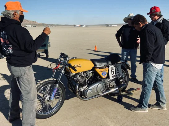 Randy Johnsons land speed racer sets another record | Access Norton